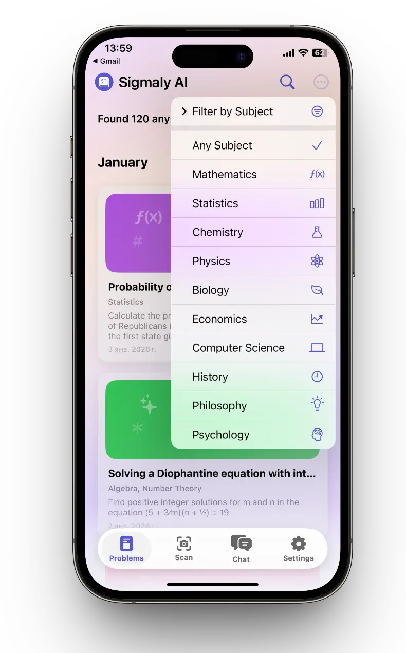 Sigmaly AI: Homework Helper & Math Solver